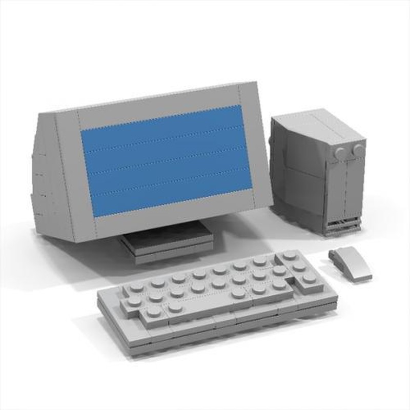 LEGO MOC Retro Computer by almostgiants | Rebrickable - Build with LEGO