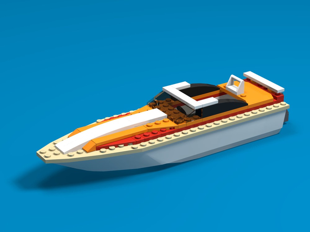 Lego Moc Power Boat By Psiborgvip Rebrickable Build With Lego
