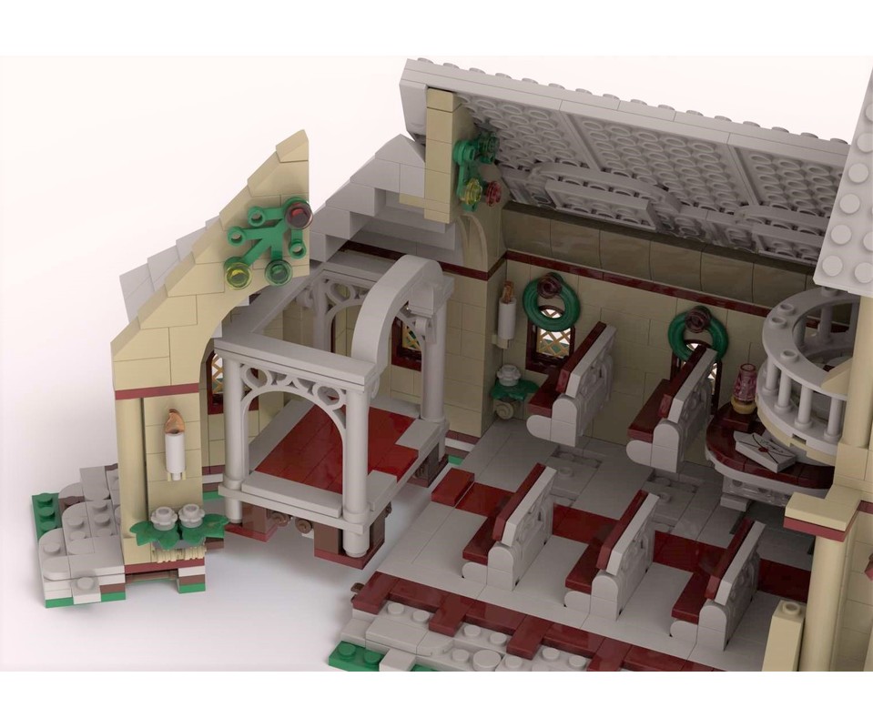 LEGO MOC Winter Village Wedding Chapel by mklpmn | Rebrickable - Build ...