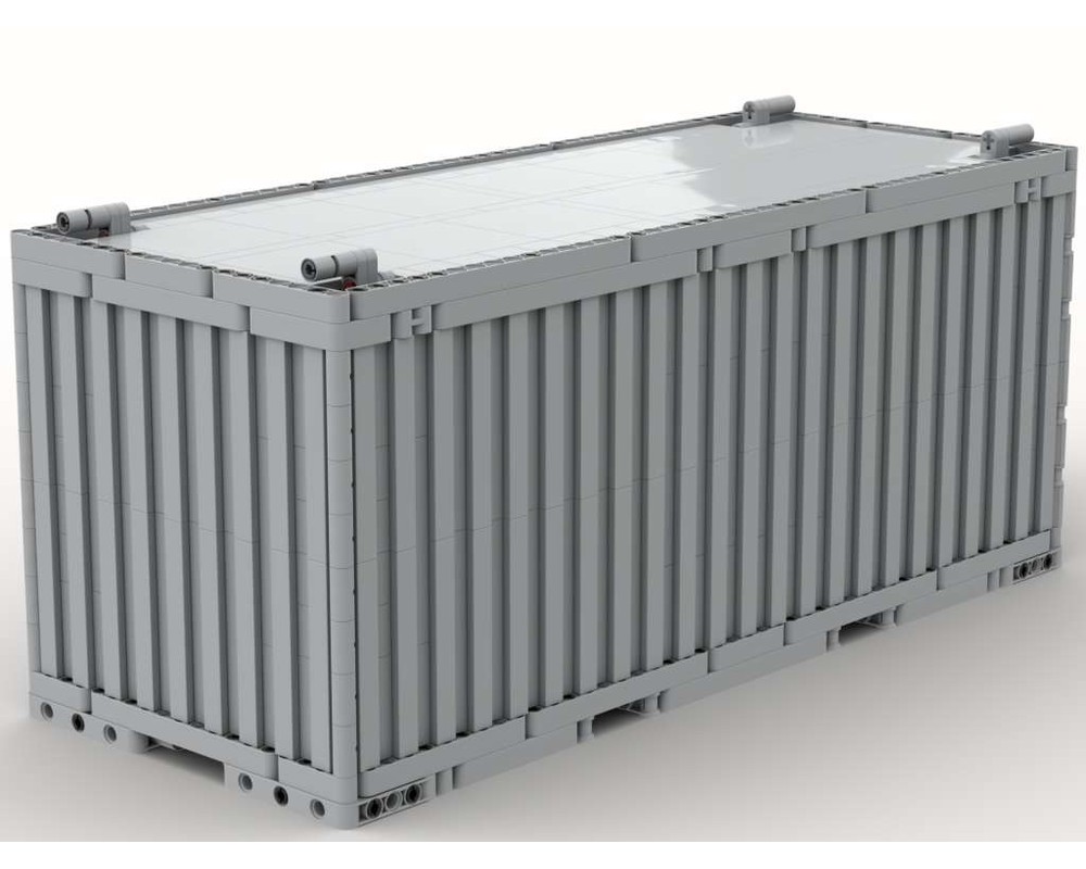 LEGO MOC 20 feet Sea Container tiles version by RobertBrick ...