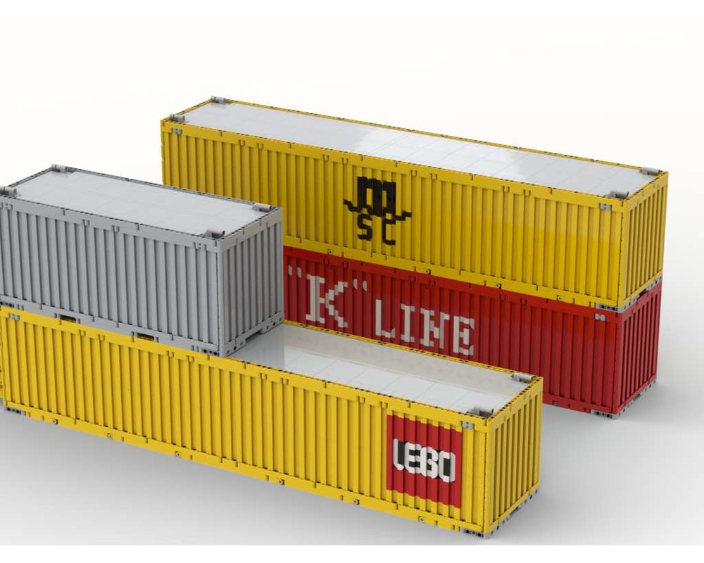 LEGO MOC 20 feet Sea Container tiles version by RobertBrick ... LEGO MOC 20 feet Sea Container tiles version by RobertBrick ...