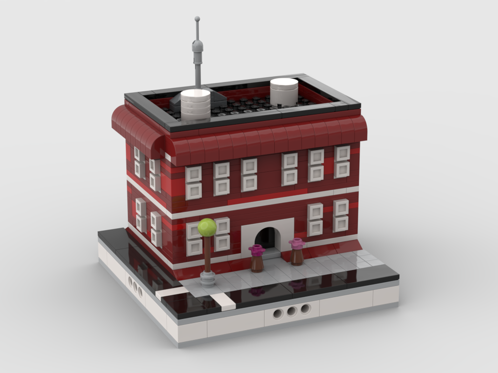 LEGO MOC Red House for Mini Modular City by gabizon | Rebrickable ...