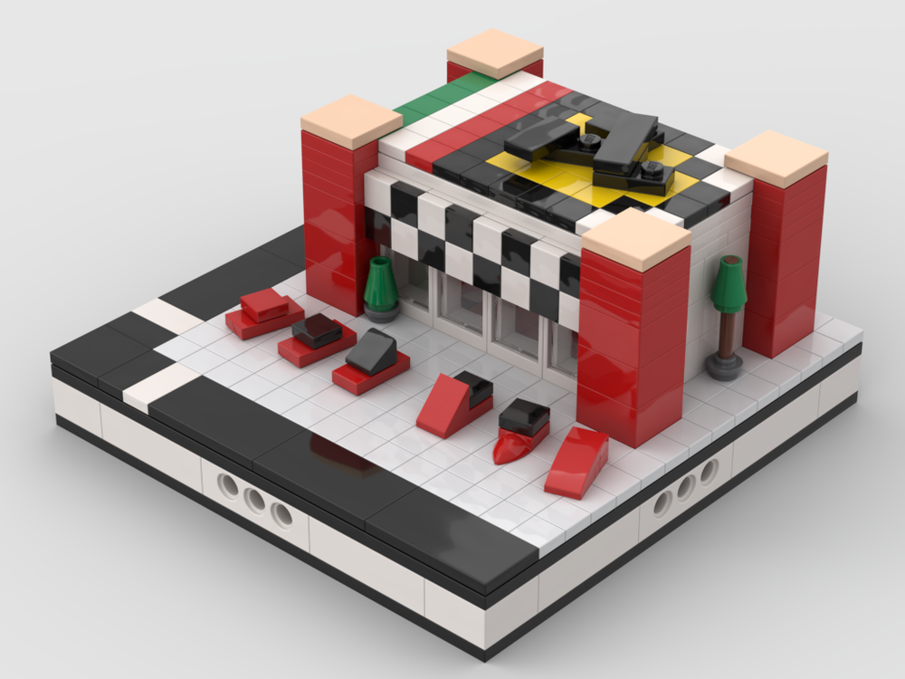 LEGO MOC Car Shop for a Mini Modular City by gabizon | Rebrickable ...
