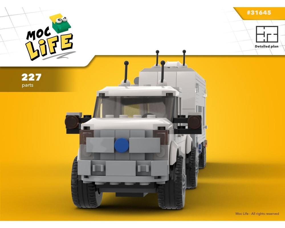 LEGO MOC F-350 with caravan trailer by Moclego | Rebrickable - Build ...