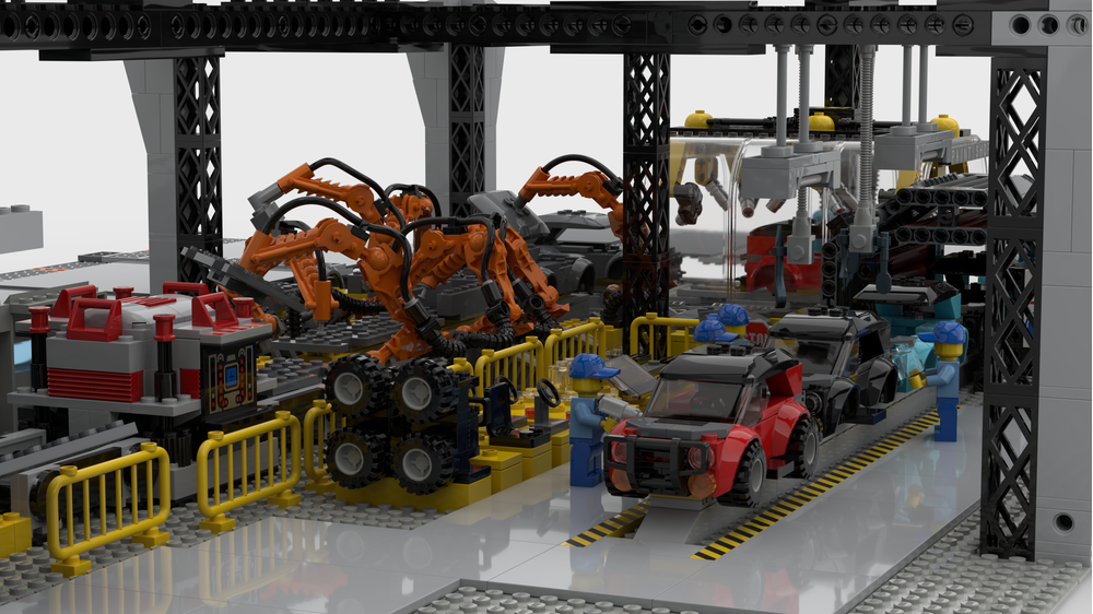 LEGO MOC "Epic Cars" car factory by OnTheEdge | Rebrickable - Build ...