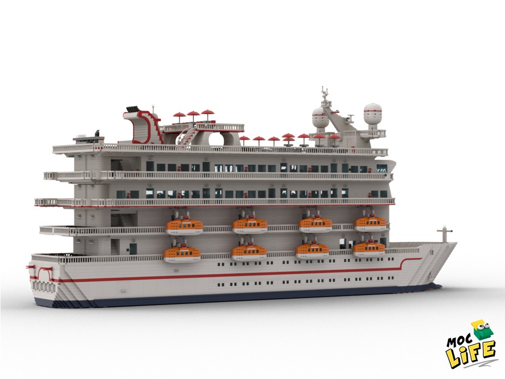 LEGO MOC-31735 Cruise ship by MocLife | Rebrickable - Build with LEGO