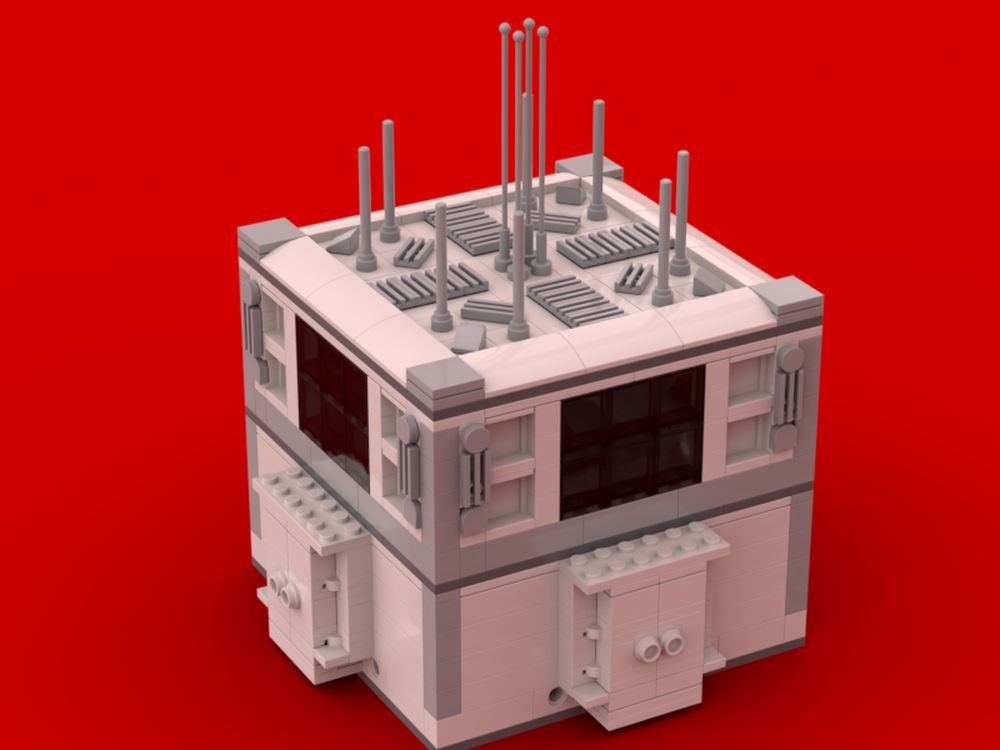 Lego Moc Space Control Tower By Serenity Rebrickable Build With Lego