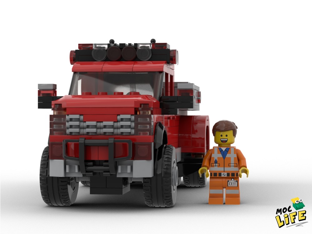 LEGO MOC GMC Sierra 3500 quad cab dually first responder by MocLife ...