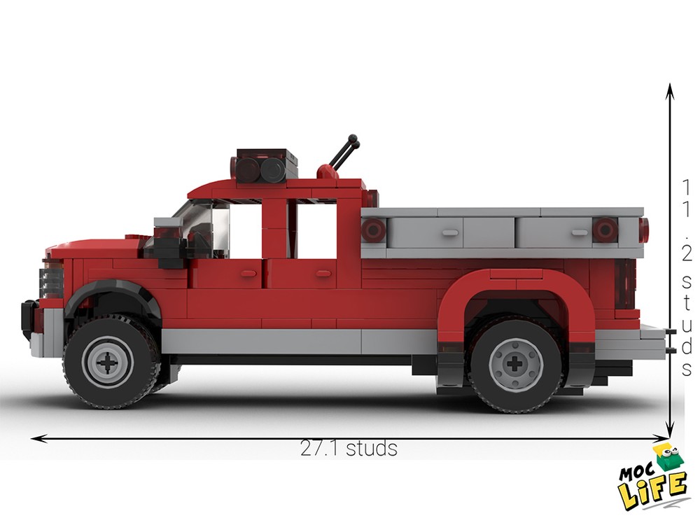 LEGO MOC GMC Sierra 3500 quad cab dually first responder by MocLife ...