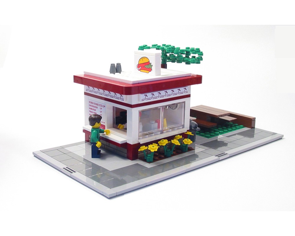 LEGO MOC Hamburger Stand by nor-cal customs | Rebrickable - Build with LEGO
