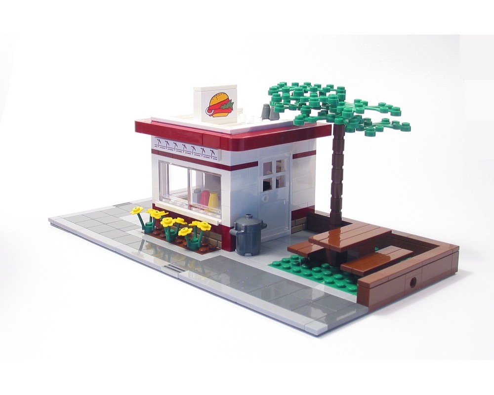 LEGO MOC Hamburger Stand by nor-cal customs | Rebrickable - Build with LEGO