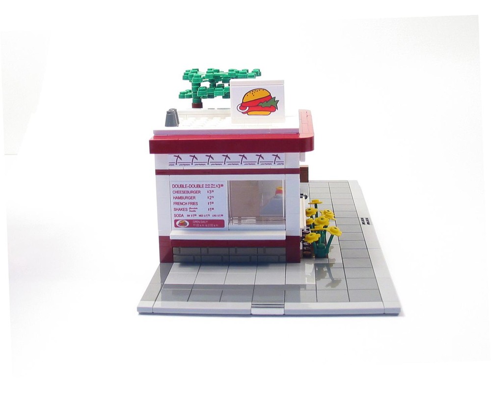 LEGO MOC Hamburger Stand by nor-cal customs | Rebrickable - Build with LEGO