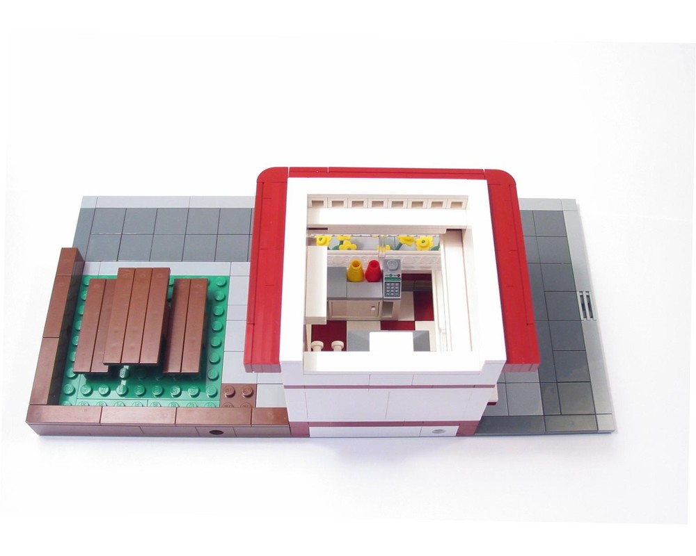 LEGO MOC Hamburger Stand by nor-cal customs | Rebrickable - Build with LEGO