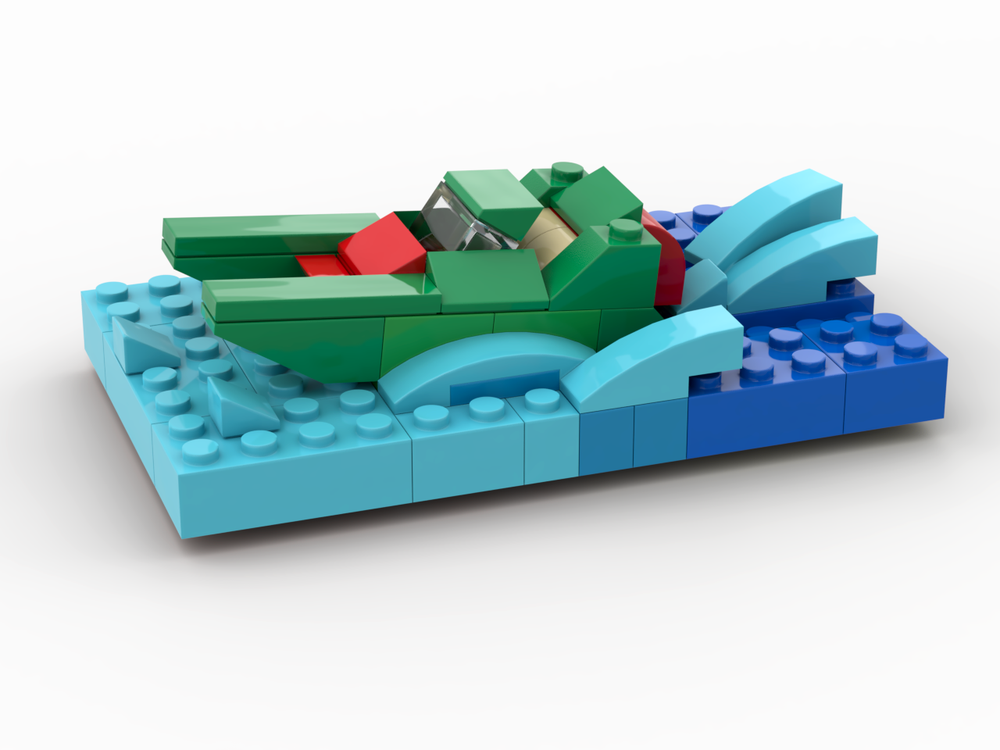 LEGO MOC Speedboat by BrickBrush | Rebrickable - Build with LEGO