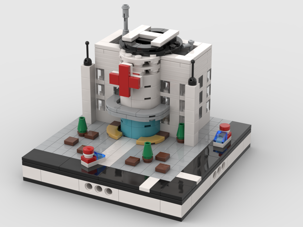 LEGO MOC Hospital for a Mini Modular City by gabizon | Rebrickable ...