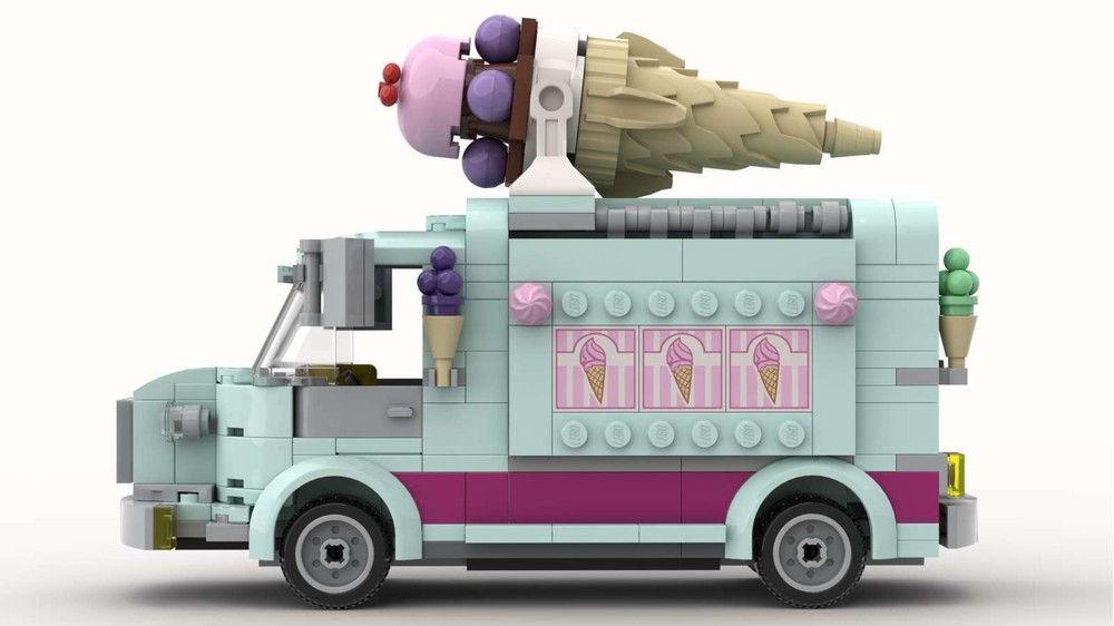 LEGO MOC Ice Cream Van by LegoBricking | Rebrickable - Build with LEGO