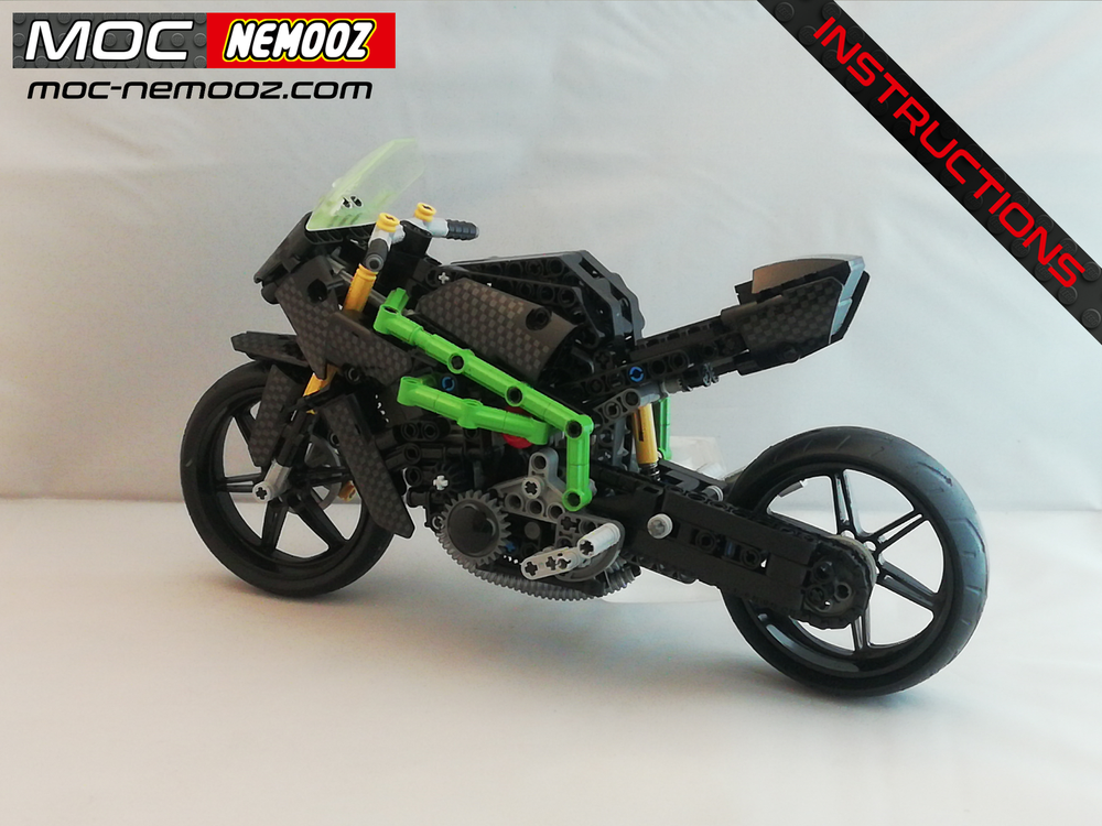 LEGO MOC KAWASAKI H2R by MOC NEMOOZ | Rebrickable - Build with LEGO
