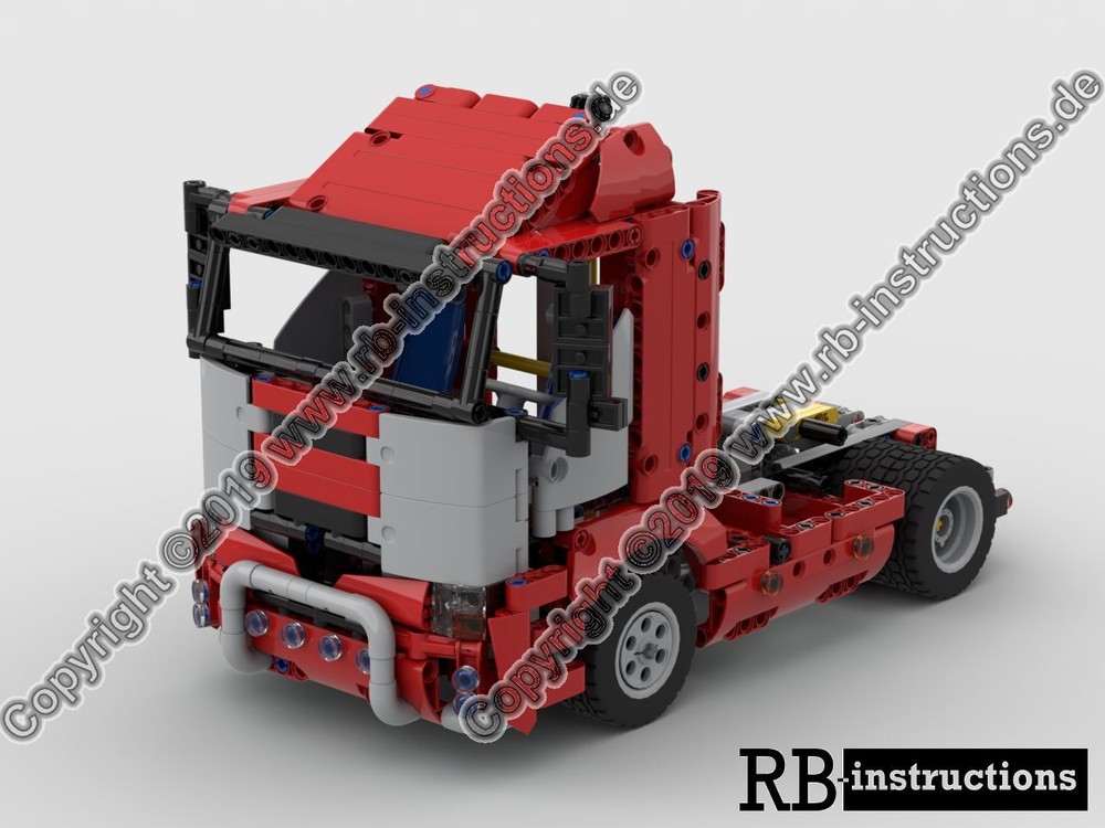 LEGO MOC-32062 42098 C-Model -> 2 Axle Tractor Unit by RB-instructions ...