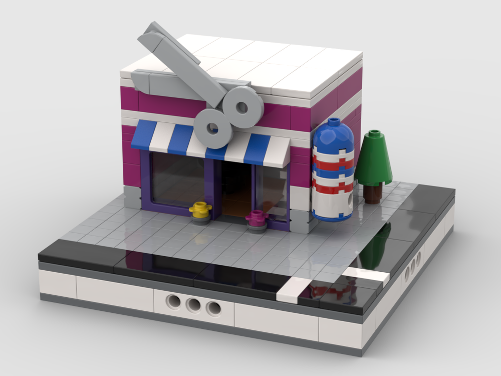 LEGO MOC Barbershop for a Mini Modular City by gabizon | Rebrickable ...