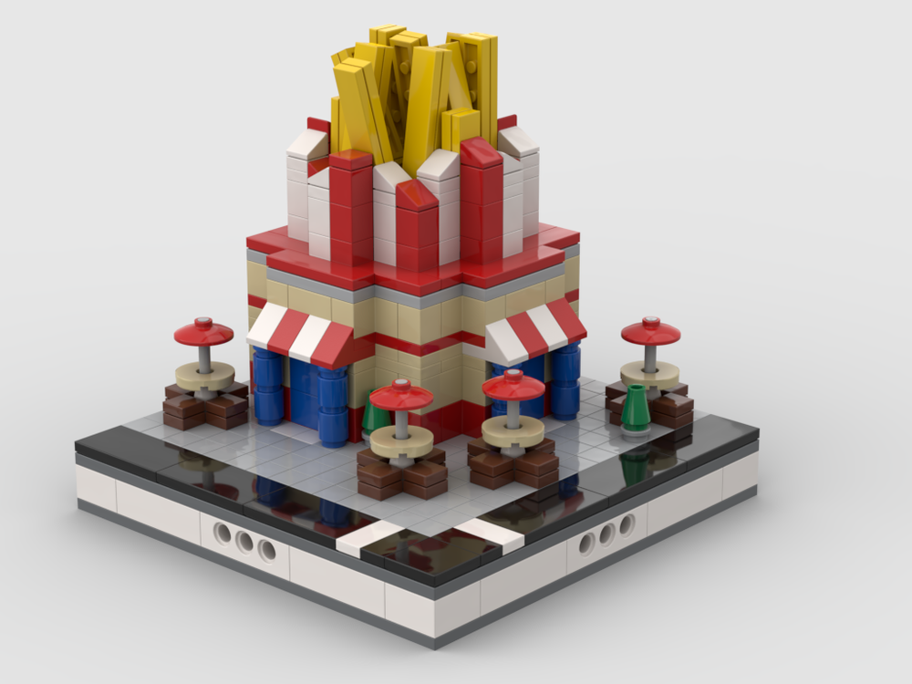 LEGO MOC French Fries Stand for a Mini Modular City by gabizon ...