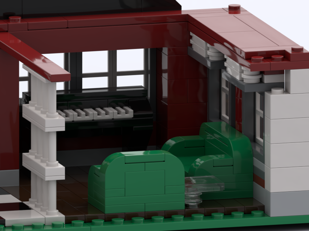 LEGO MOC Modular style town villa with interior by Malcav | Rebrickable ...
