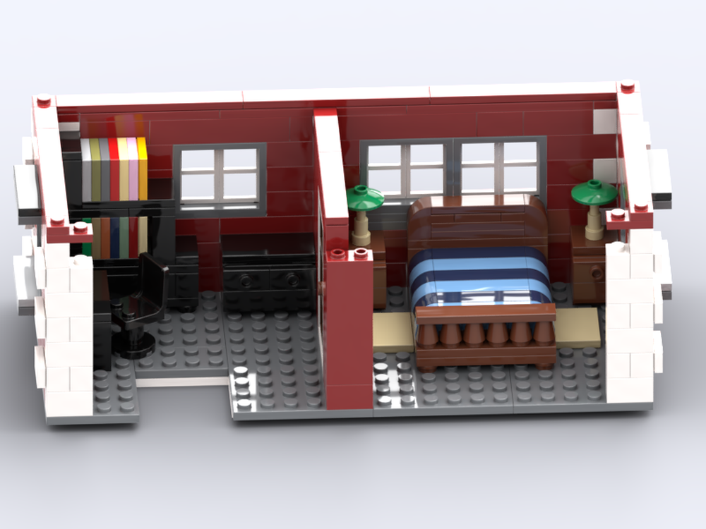 LEGO MOC Modular style town villa with interior by Malcav | Rebrickable ...