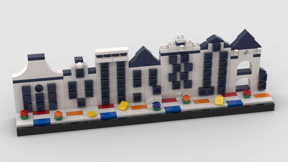 LEGO MOC Delft Blue (Netherlands) by Tiny Bricks | Rebrickable - Build ...