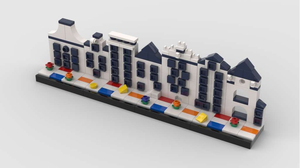 LEGO MOC Delft Blue (Netherlands) by Tiny Bricks | Rebrickable - Build ...