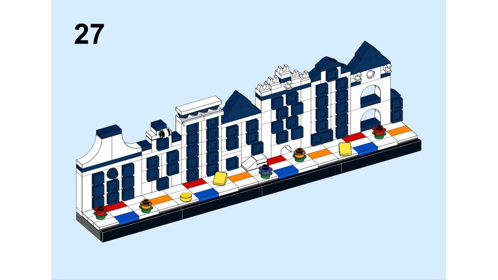 LEGO MOC Delft Blue (Netherlands) by Tiny Bricks | Rebrickable - Build ...