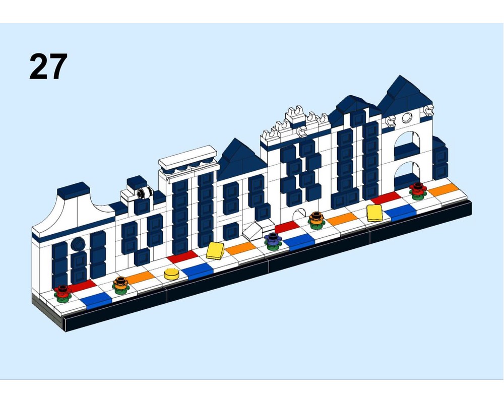 LEGO MOC Delft Blue (Netherlands) by Tiny Bricks | Rebrickable - Build ...