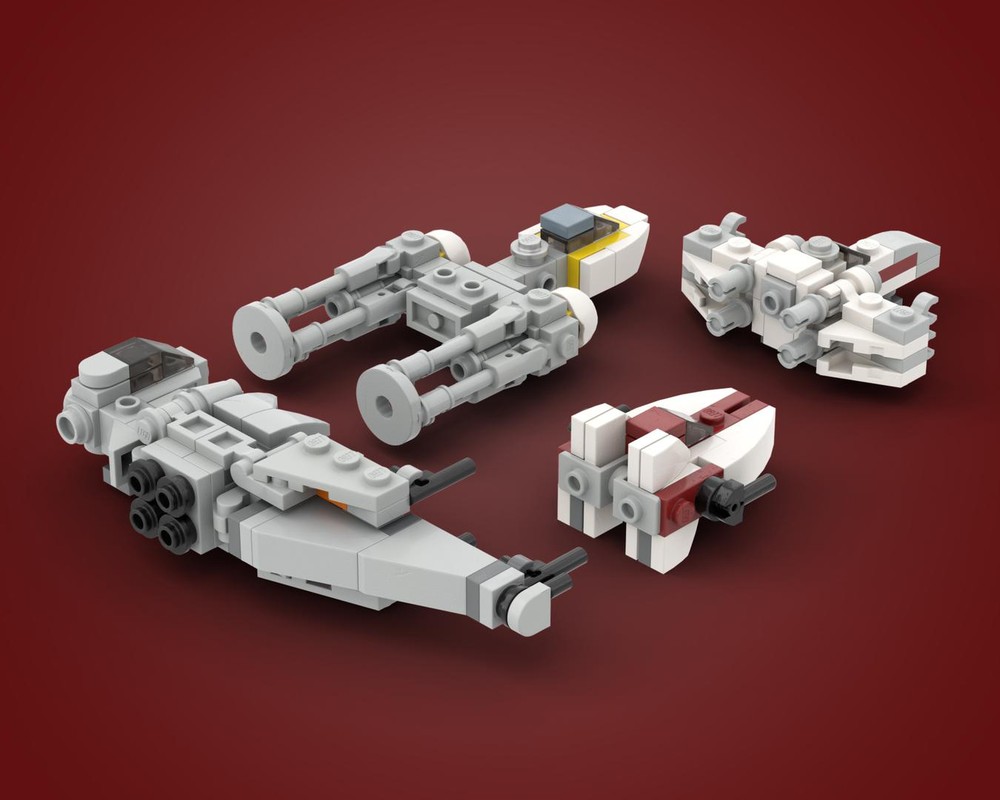 LEGO MOC-32286 Micro Rebel Starfighters (Original Trilogy) by ron ...