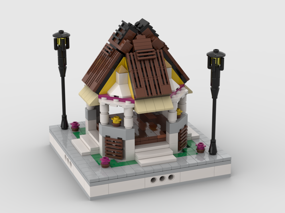 LEGO MOC Colorful Gazebo for park - Mini modular city by gabizon ...