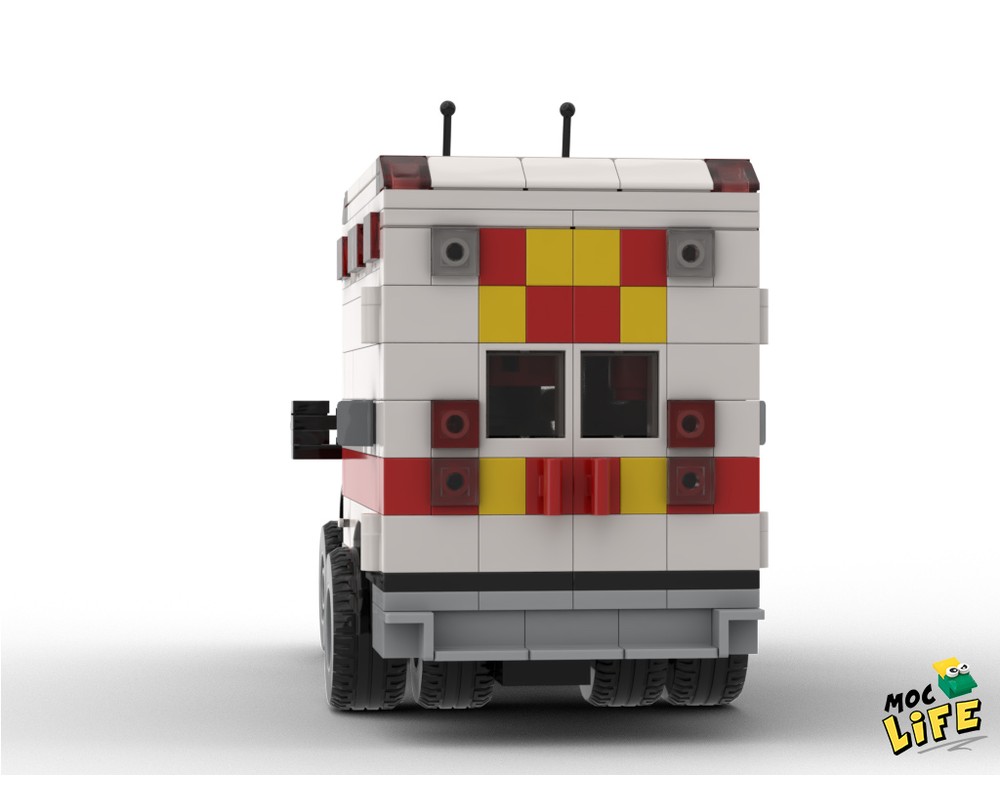 LEGO MOC Ford F-450 regular cab dually Somers Ambulance by MocLife ...