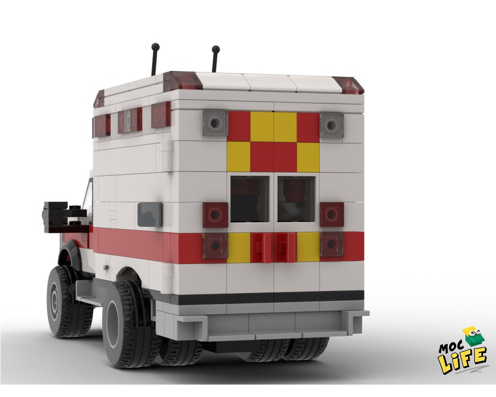 LEGO MOC Ford F-450 regular cab dually Somers Ambulance by MocLife ...