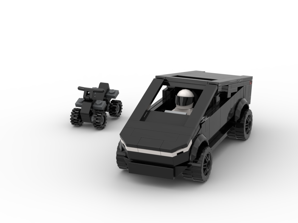 LEGO MOC Tesla Cybertruck in black by aolaughlin | Rebrickable - Build ...