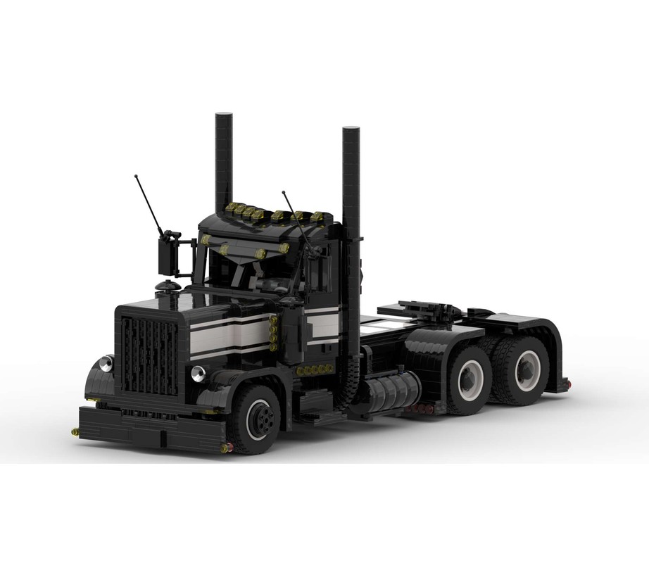 LEGO MOC Red&black Peterbilt 389 by laouaistechnic | Rebrickable ...