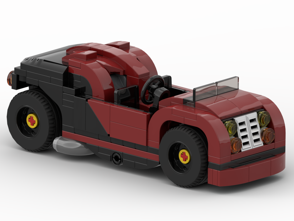 Lego Moc Pullback Roadster By Theoderic Rebrickable Build With Lego