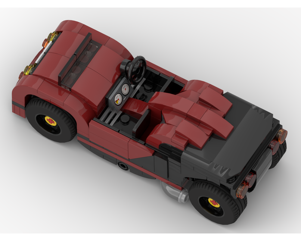 LEGO MOC Pullback Roadster by Theoderic | Rebrickable - Build with LEGO