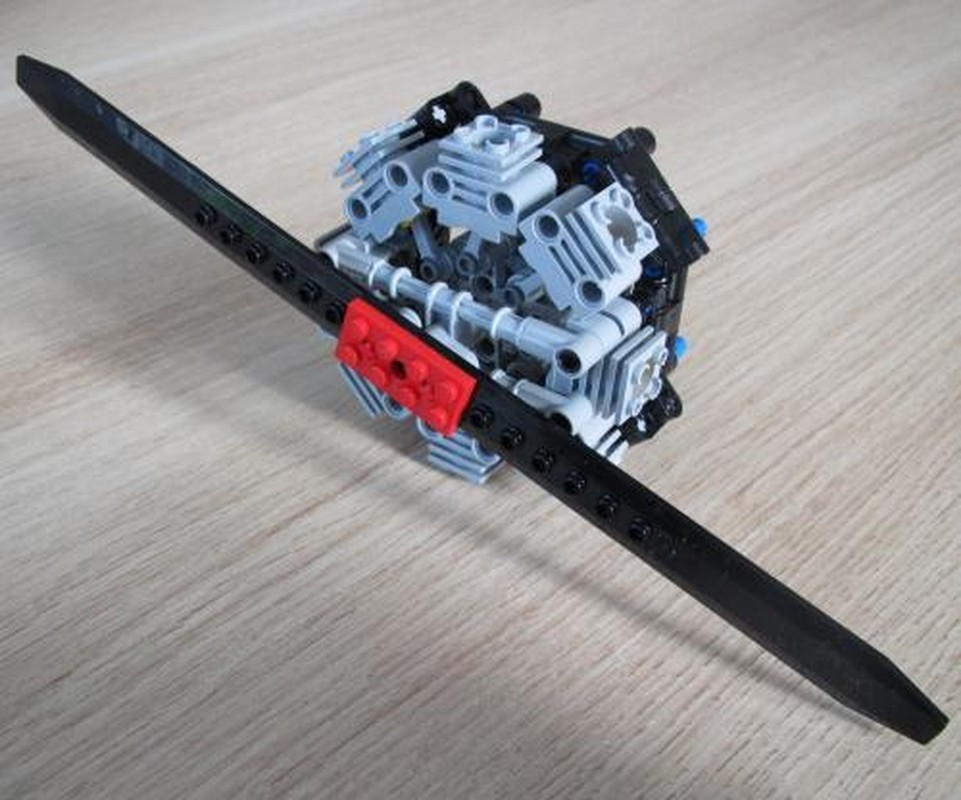 LEGO MOC 8-Cylinder Radial Aircraft Engine by martijnnab | Rebrickable ...