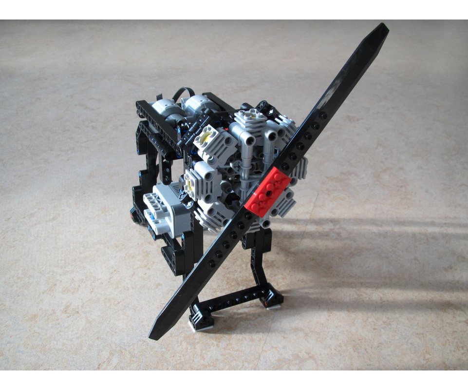 LEGO MOC 8-Cylinder Radial Aircraft Engine by martijnnab | Rebrickable ...