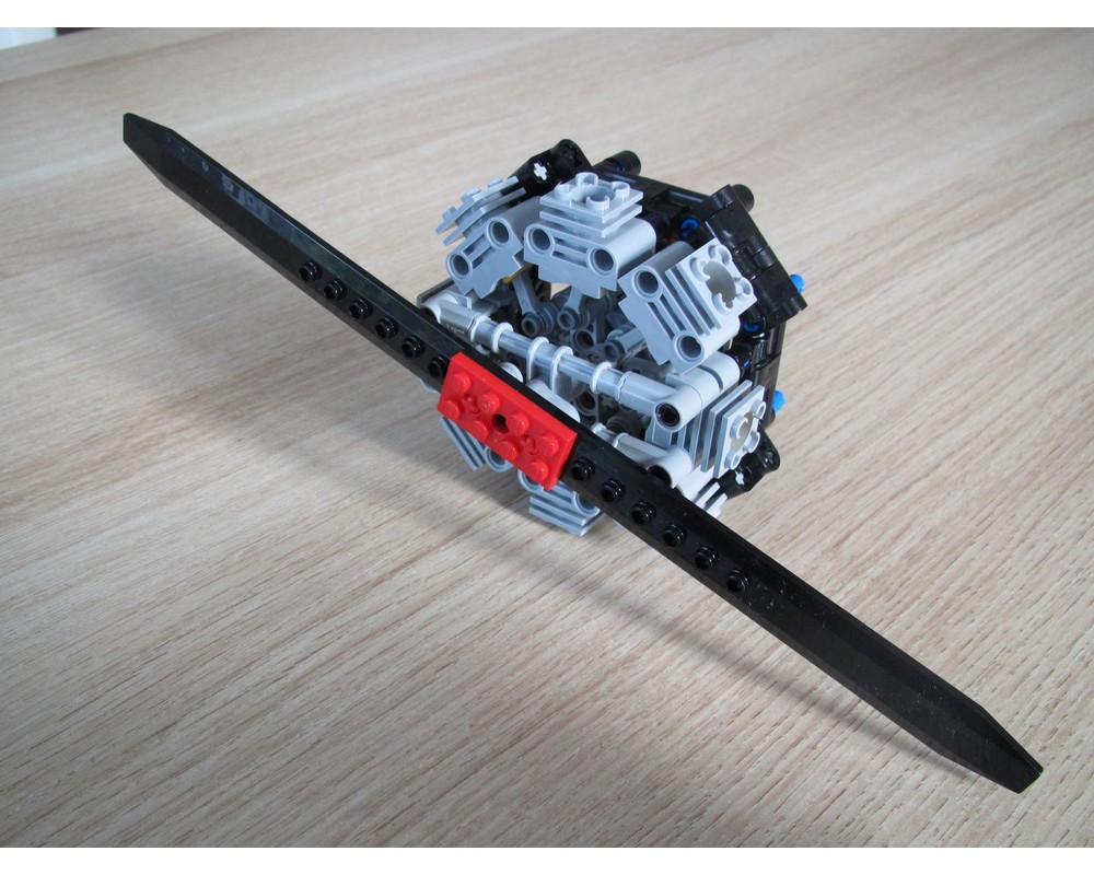 LEGO MOC 8-Cylinder Radial Aircraft Engine by martijnnab | Rebrickable ...