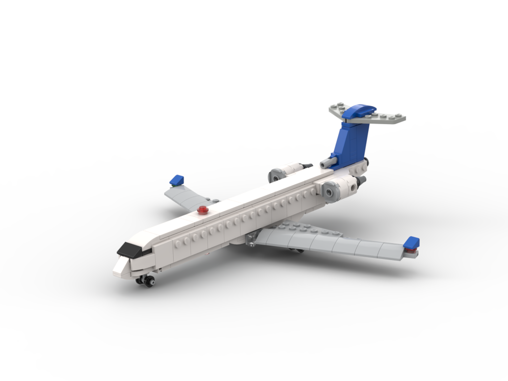 LEGO MOC CRJ700 (1:125 Scale) by aolaughlin | Rebrickable - Build with LEGO