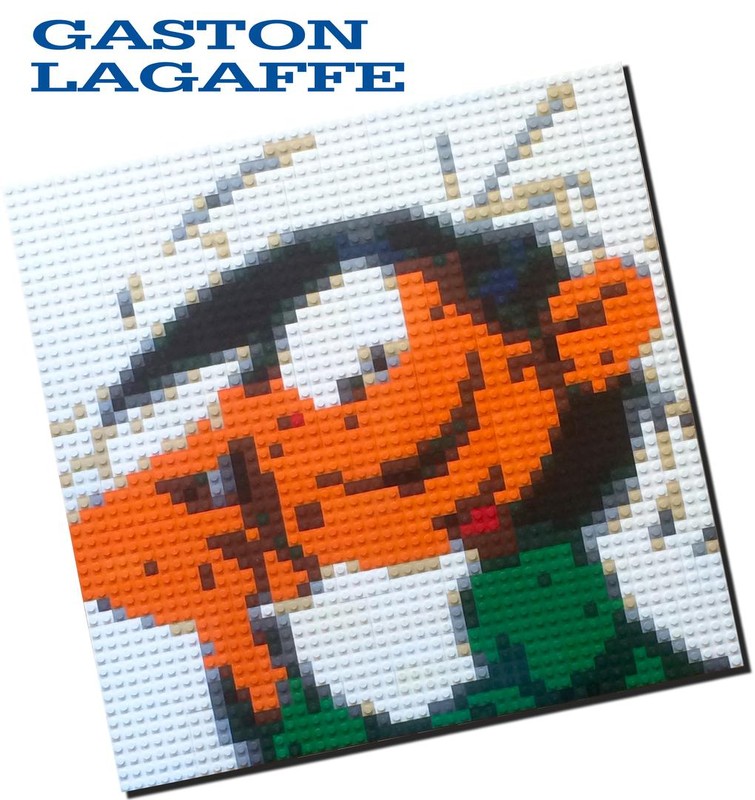 LEGO MOC Gaston Lagaffe - Brick Art Mosaic by Brickalive | Rebrickable ...