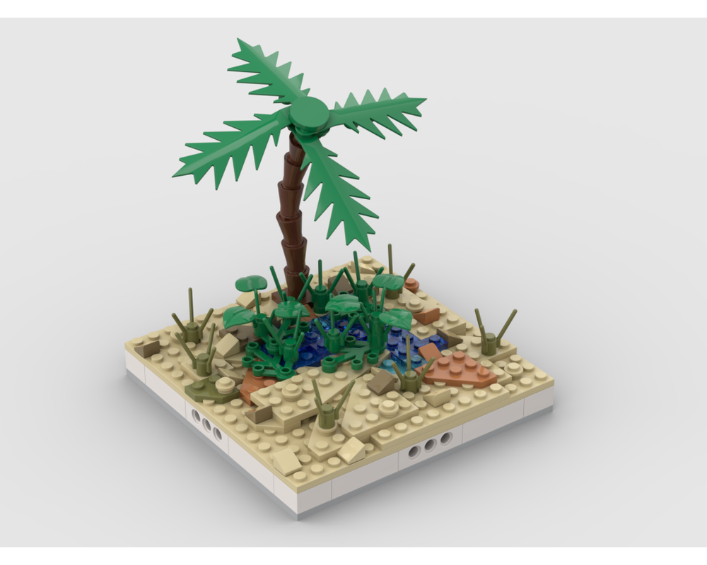 LEGO MOC Desert Oasis for a Modular Desert village by gabizon ...