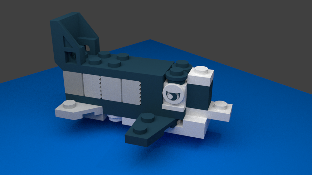 LEGO MOC Commerson Dolphin by fritzvd | Rebrickable - Build with LEGO
