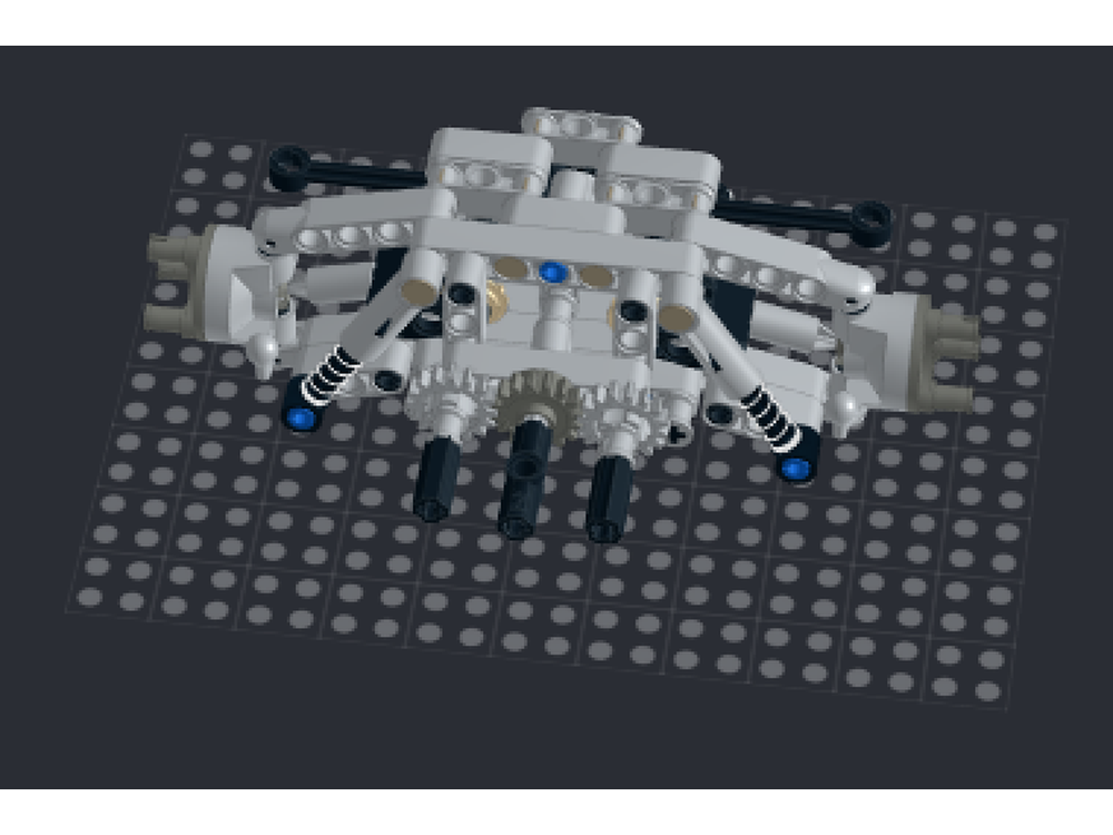 LEGO MOC Front Axle with suspension, steering and driving by lbrix ...