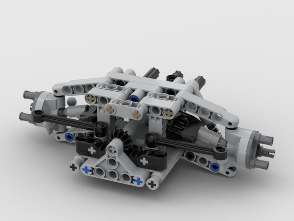 LEGO MOC Front Axle with suspension, steering and driving by lbrix ...