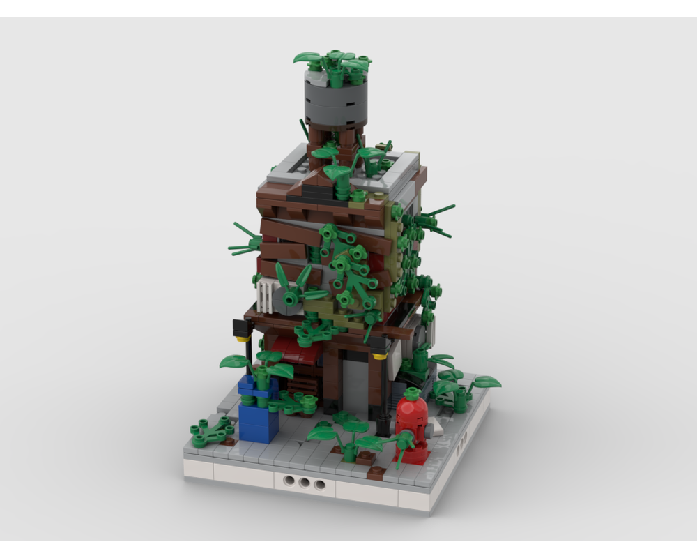 LEGO MOC-32776 Ruined House #2 for a Modular Ruined City (Modular ...