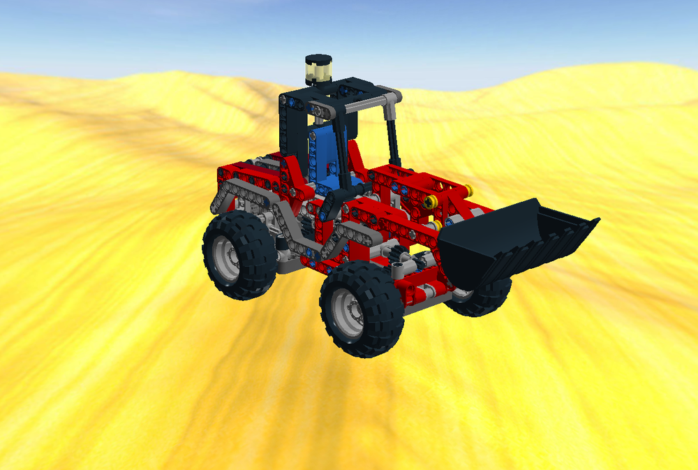 Lego Moc Wheel Loader By Sfbricks Rebrickable Build With Lego