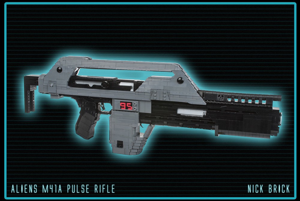 LEGO MOC Aliens M41A Pulse Rifle 1:1 Replica by NickBrick | Rebrickable ...